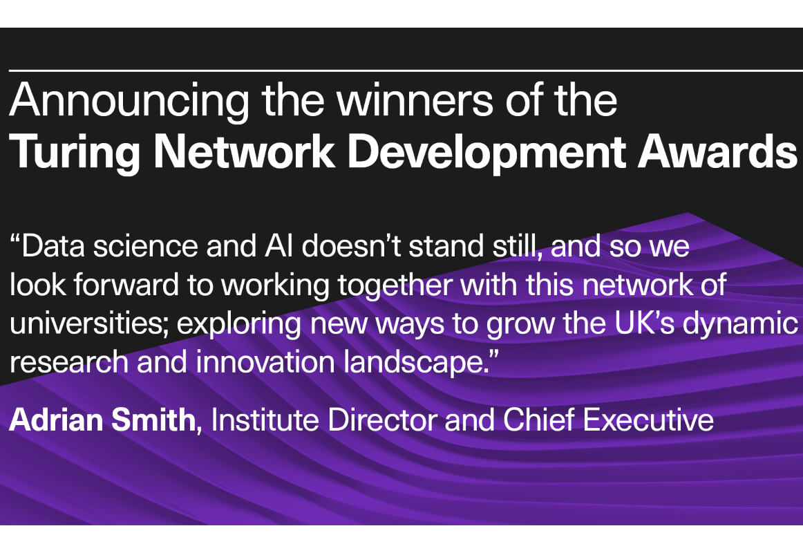 City receives Alan Turing Institute Network Development Award • City St ...